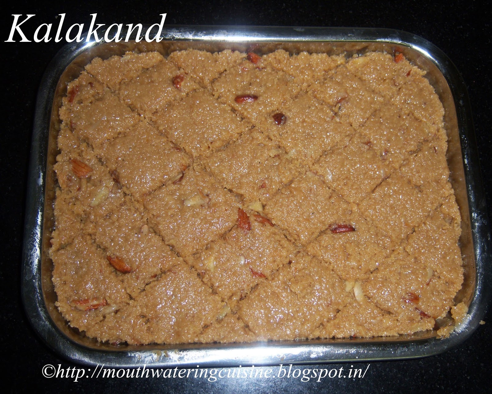 Kalakand Recipe -- How to make Kalakand at Home -- Milk Burfi Recipe ...