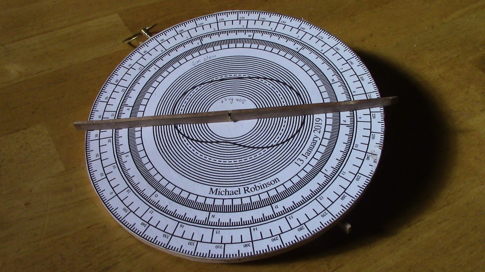 Engineering mathematical machines: Wooden astrolabe