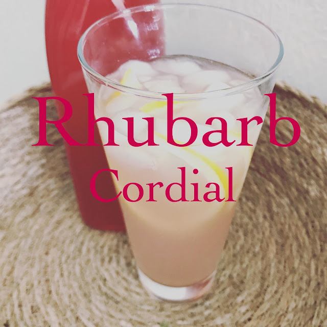 Rhubarb and Ginger Cordial (Syrup)