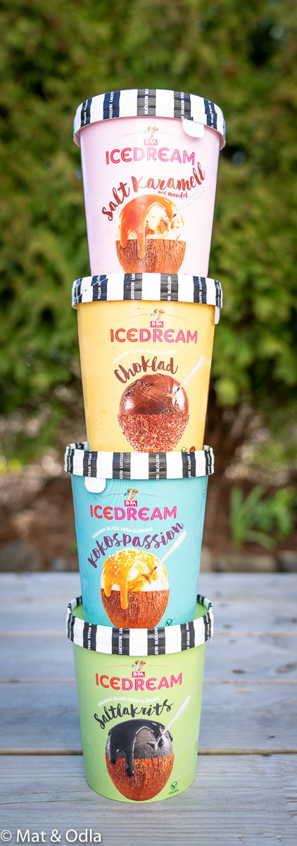 Vegansk (mjölkfri) glass från Sia glass - Ice dream