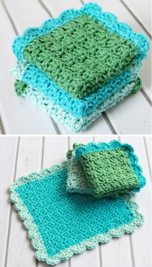 Beautiful Skills - Crochet Knitting Quilting : Crochet Dish Cloth ...