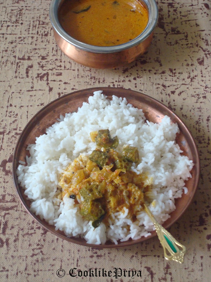 Cook like Priya: Vendakkai Thenga Pal Kozhambhu | Ladies Finger ...