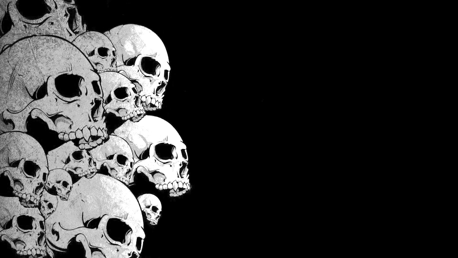 White Skulls 1600x900 : r/wallpaper