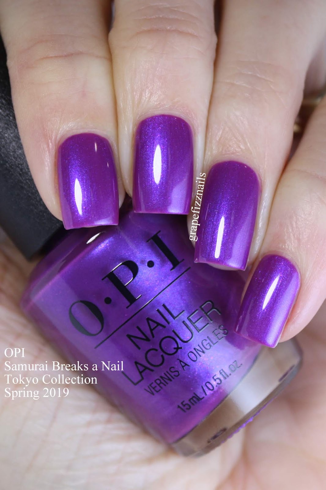 Grape Fizz Nails: OPI Tokyo Collection Spring 2019, Swatches and Review