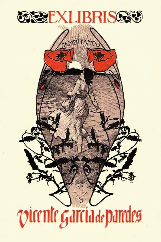 Ex Libris Argentina: Alexandre de Riquer i Ynglada. España (1856-1920)