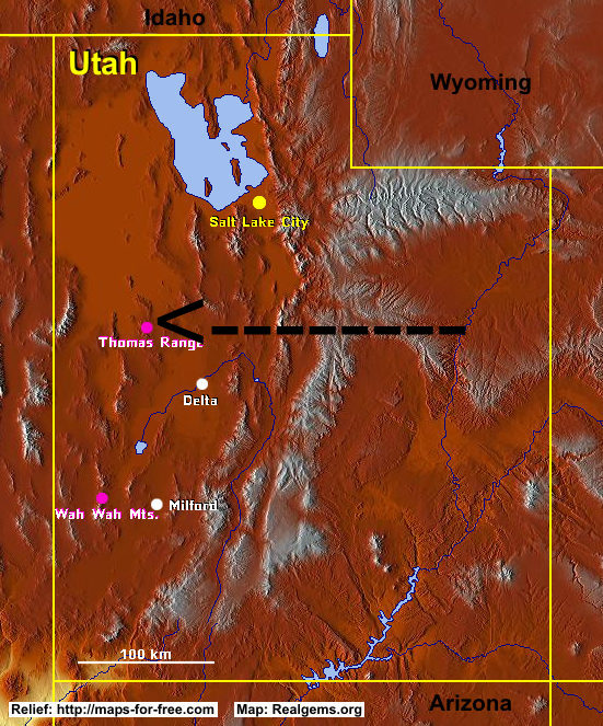 CSMS GEOLOGY POST: DURANGITE: RED ARSENATE, WEST DESERT, UTAH