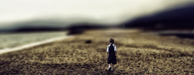 Alone Boy Sea Facebook Cover