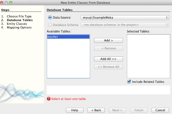 Festín Tecnológico: An example of Weka and Java Persistence API