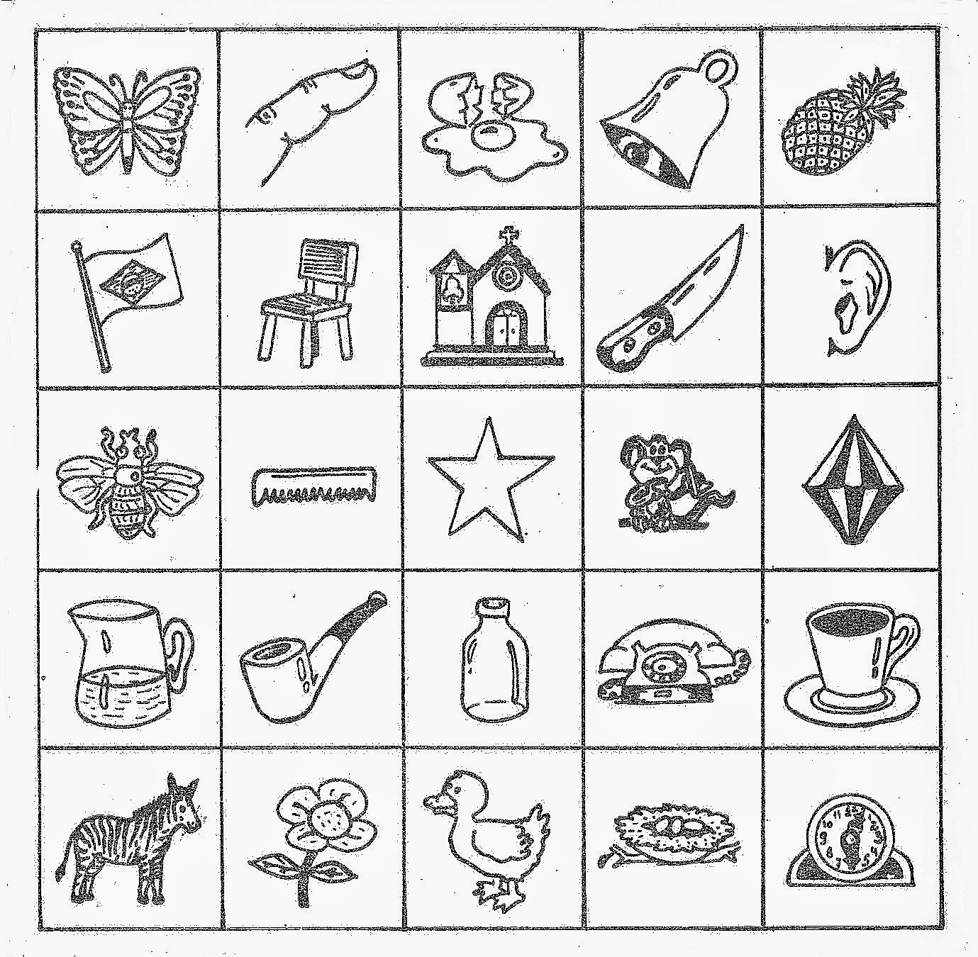 Fichas para ditado mudo ~ Atividades para Jardim