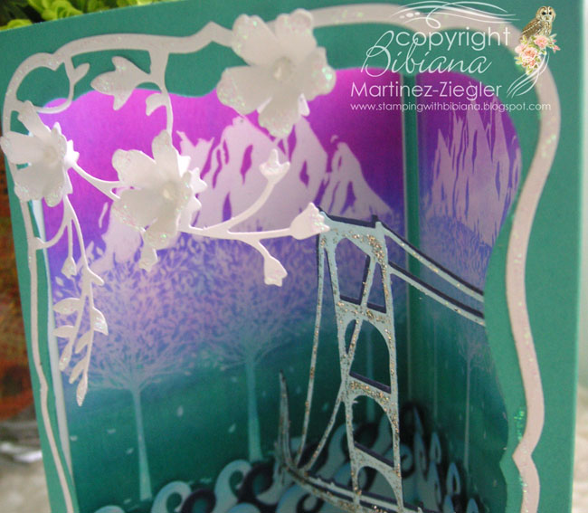 Stamping with Bibiana: Triangular Diorama