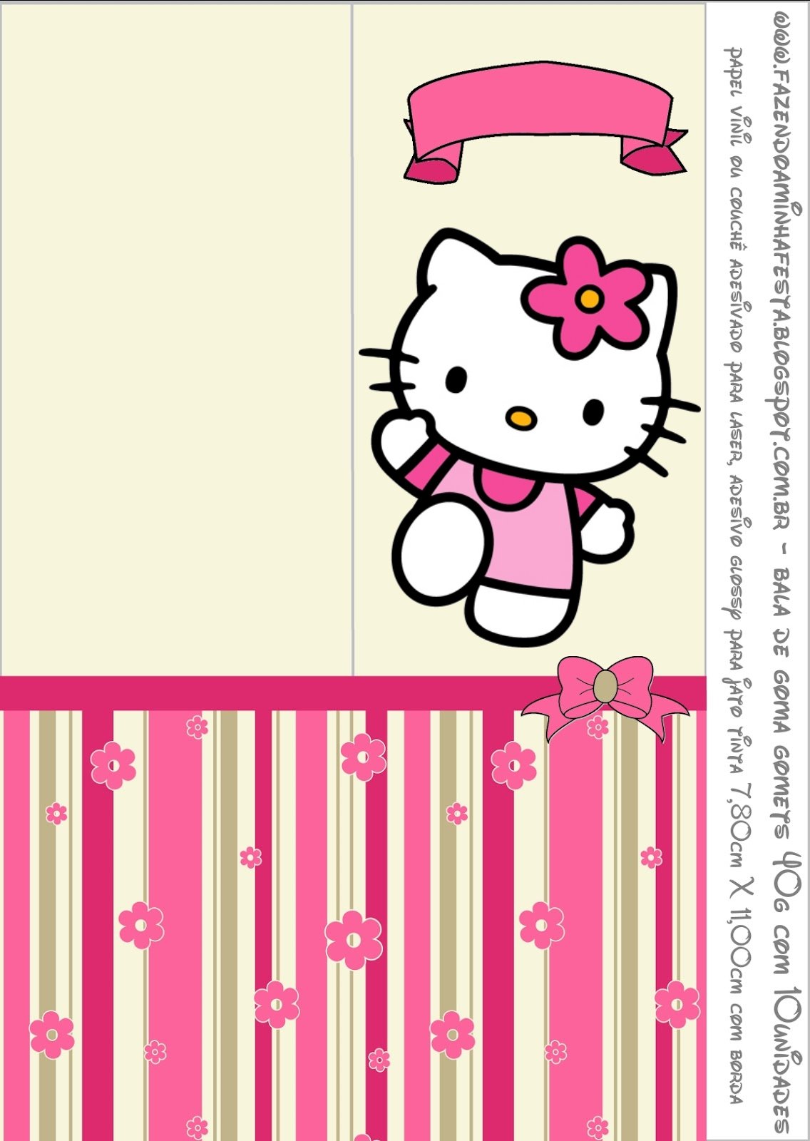 Hello Kitty with Flowers: Free Printable Candy Buffet Labels. - Oh My ...