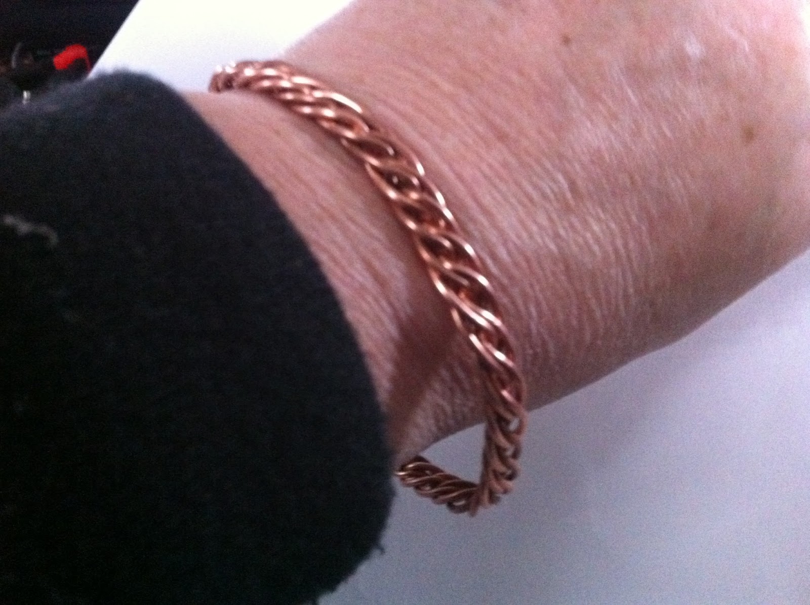 DEBORAHREAD.COM: Copper Weave Bracelet - Croc Ridge Wire Weave