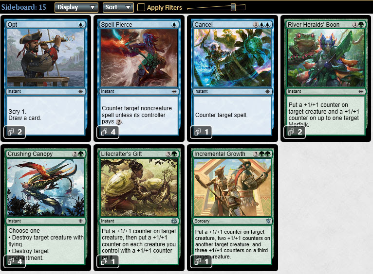 Magic the Gathering Adventures: Standard Ixalan UG Merfolk