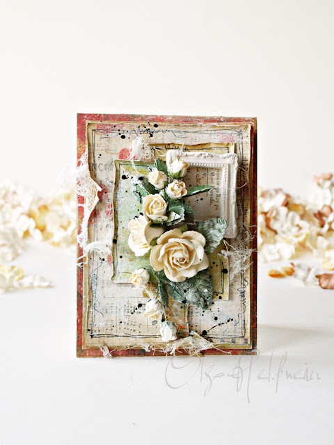Wild Orchid Crafts: Vintage Rose Card