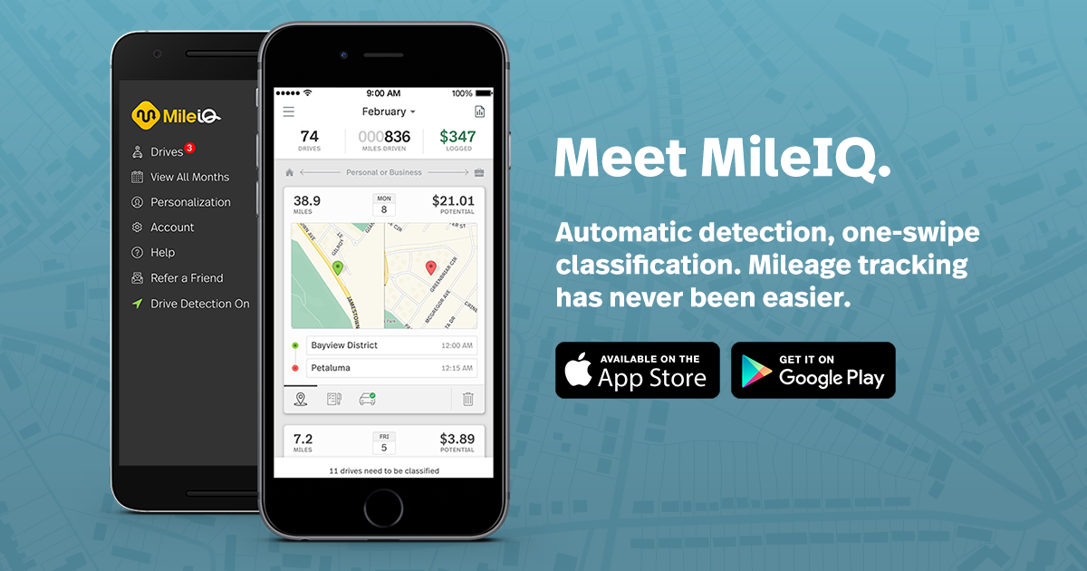 Get Mileage Tax Deductions Easy and automatically with MileIQ