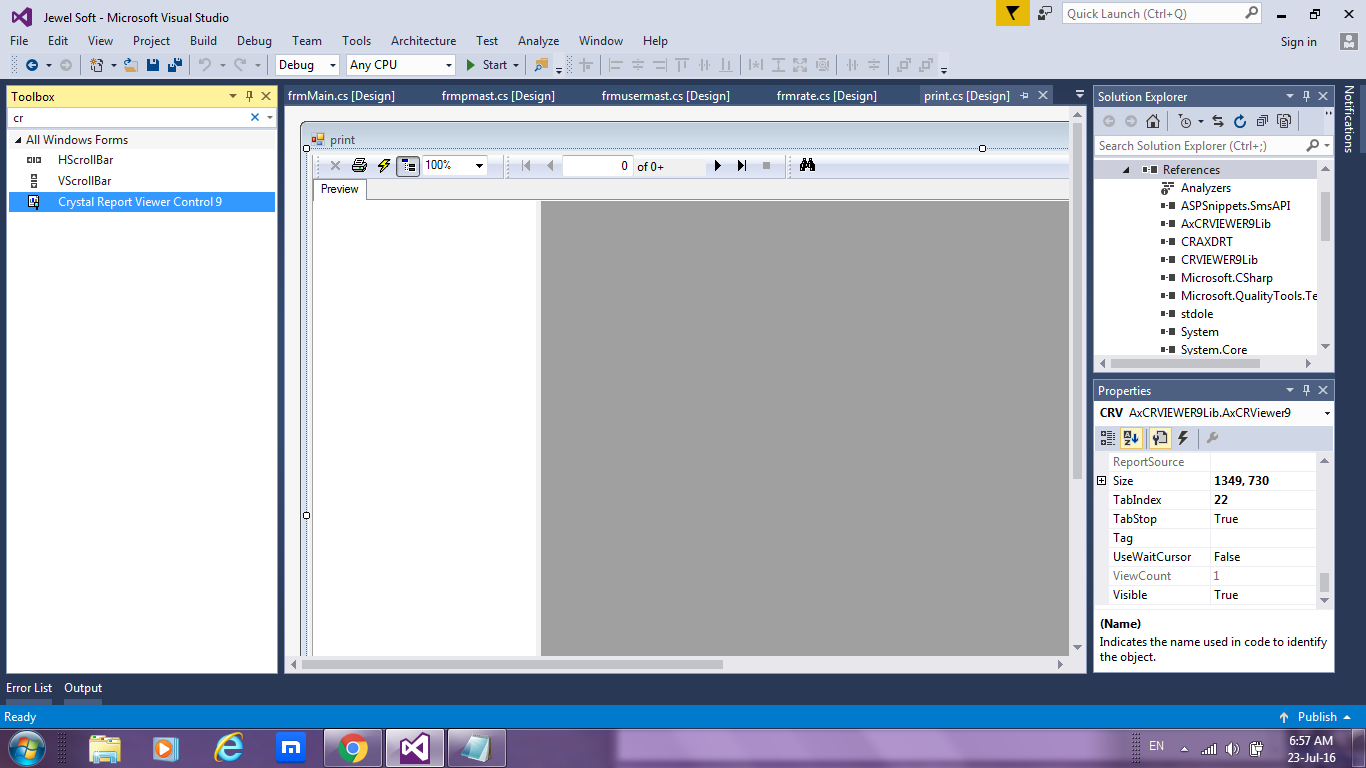C# (C Sharp) Beginner | Tutorial | Learning | Study: Crystal Report in C#