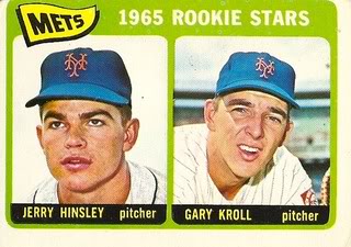 centerfield maz: Mid Sixties Mets Pitcher: Gary Kroll (1964)