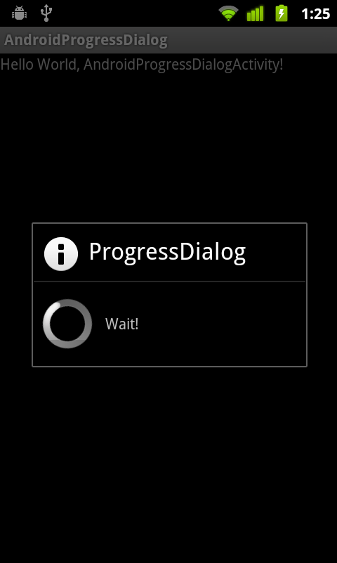 Android Er Progressdialog