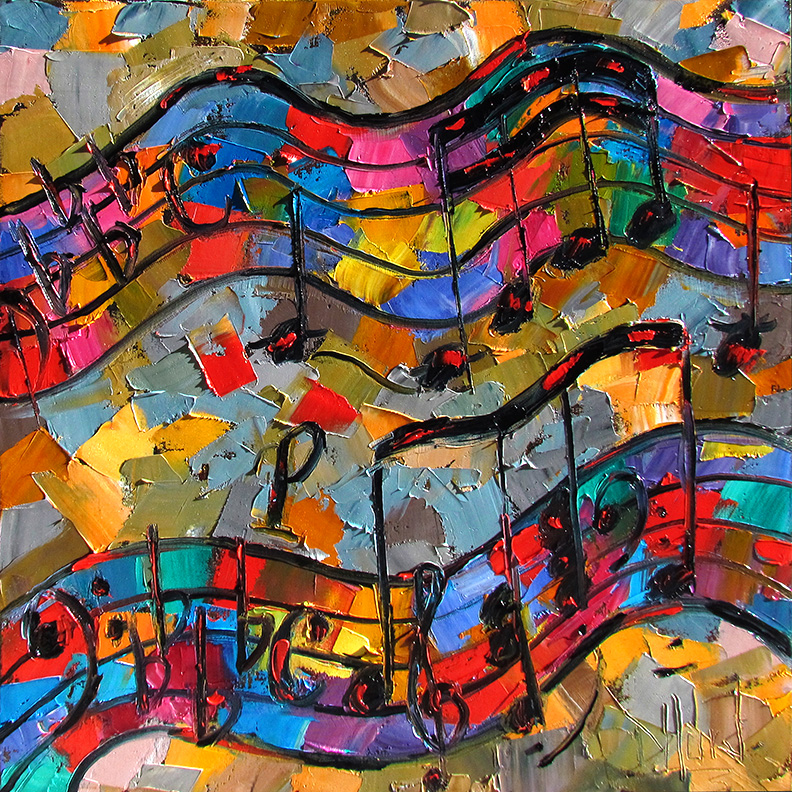 Debra Hurd Original Paintings AND Jazz Art: Bach Arioso art music ...