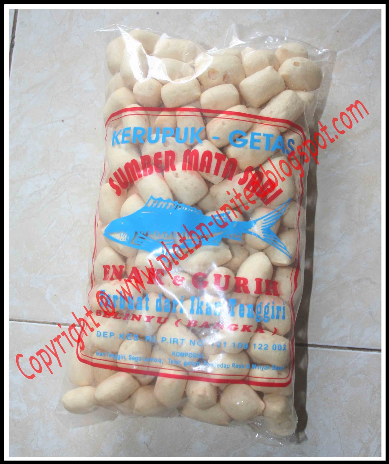 Keritek/Kerupuk Getas (Makanan Ringan Khas Bangka) ~ PLAT BN UNITED