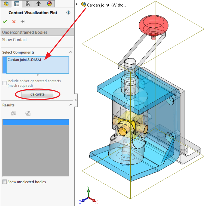 การตรวจสอบการกำหนด Contact ด้วย Contact visualization plot | Simulation ...
