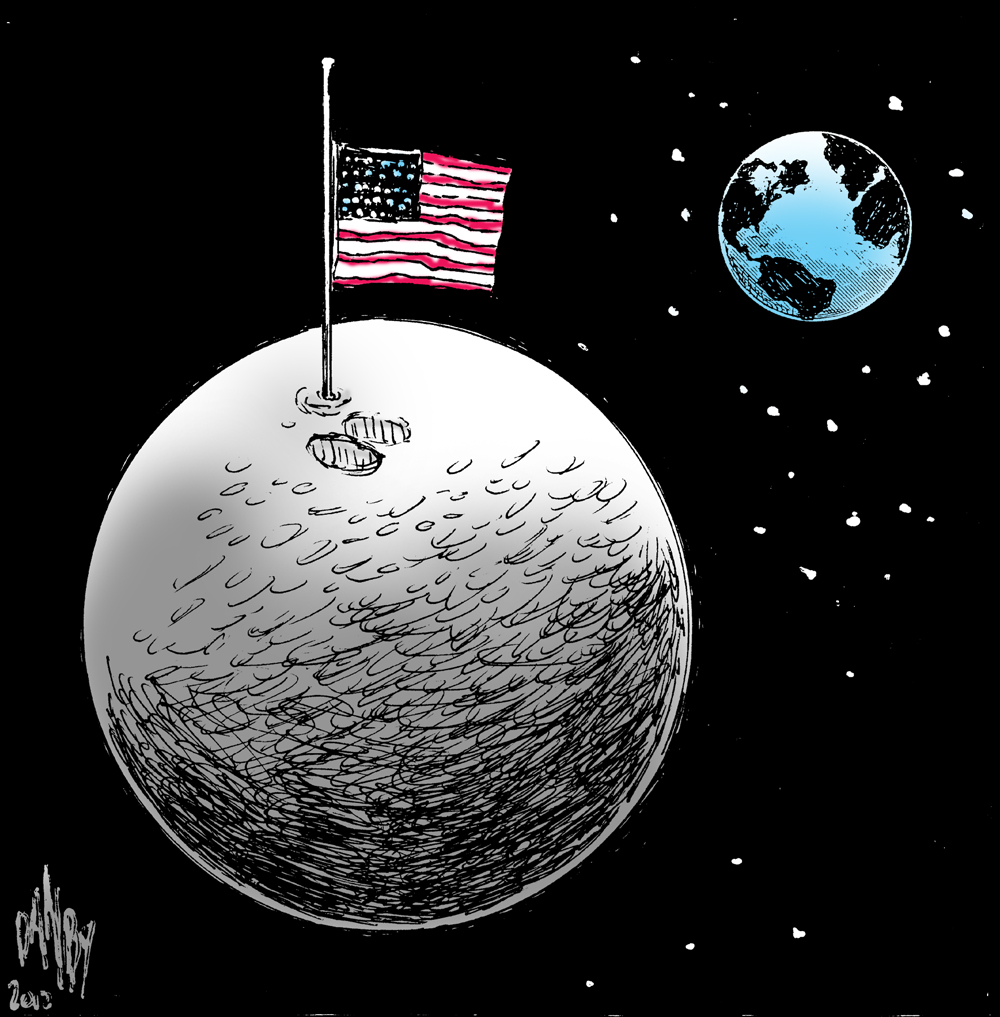 Matt's Sci/Tech Blog: Winner: Best Neil Armstrong Cartoon