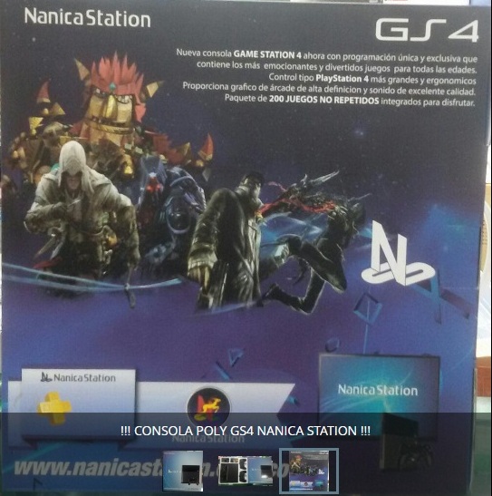 Blog Saturno Games: GS4 o famiclone modelo PS4