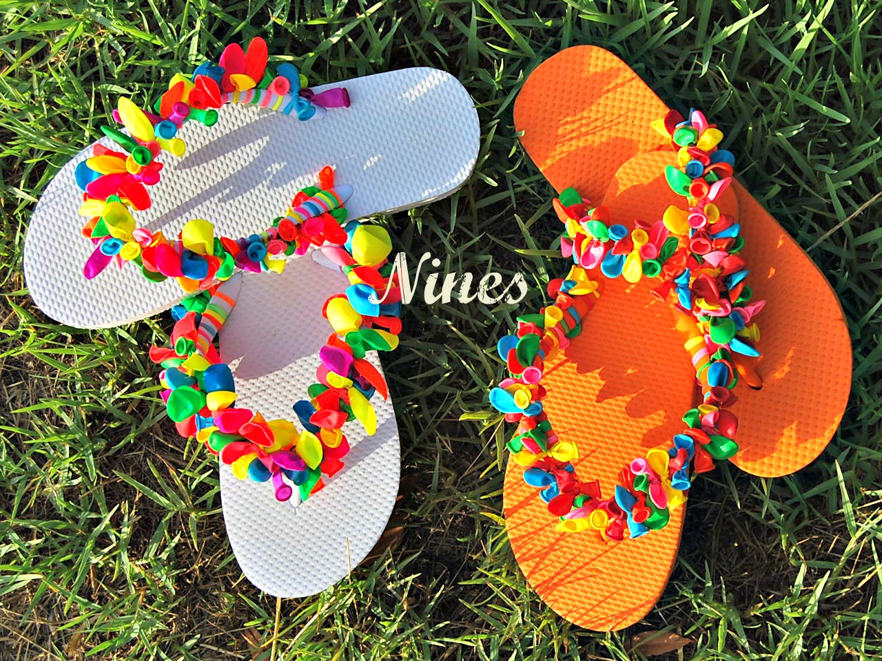 El Rinconcito de Nines: Paso a paso, como decorar unas chanclas con ...