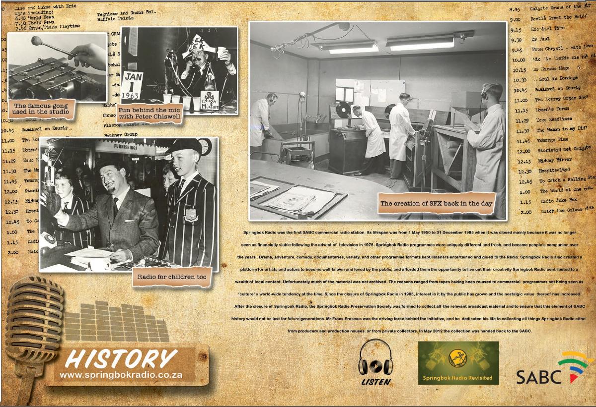 SABC Media Libraries: Springbok Radio #1 - The History