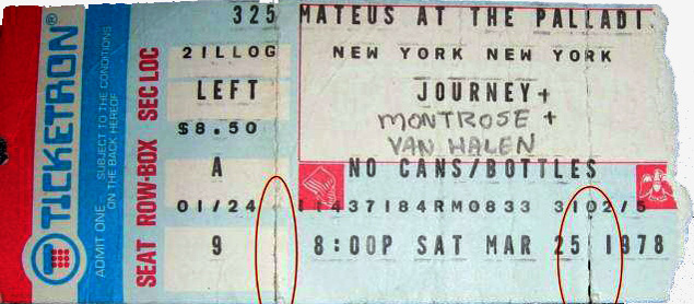 WHEEL IN THE SKY: Journey's Concert Ticket Evolution Through Time part ...