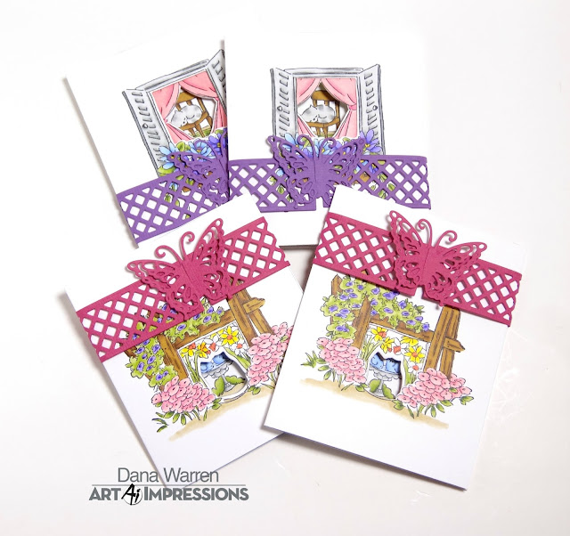 Kraft Paper Stamps: Mini Tryfolds