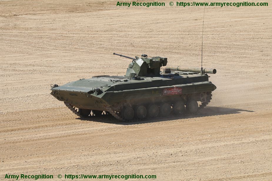 Army-2018: New BMP-1AM tracked armored IFV fitted with BTR-82A 30mm ...
