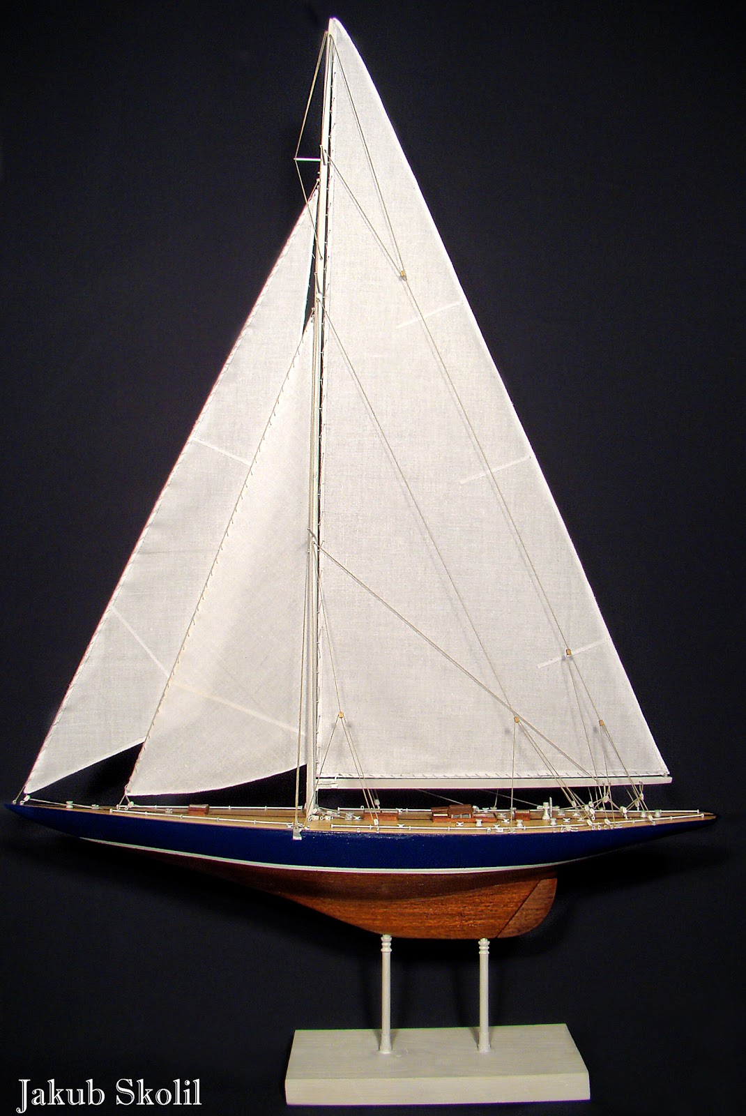 Jakub Skolil - diorama: Jachta Endeavour
