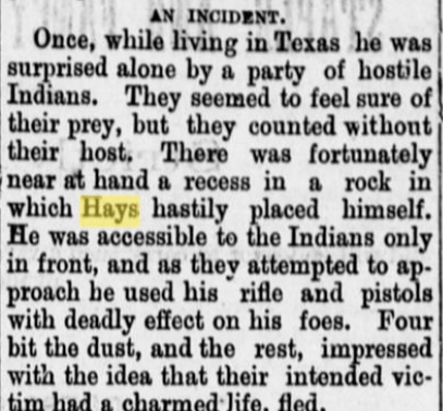 Gone To Texas: John Coffee "Jack" Hays