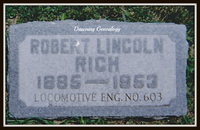 Dawning Genealogy: Tombstone Tuesday ~ Robert Lincoln Rich