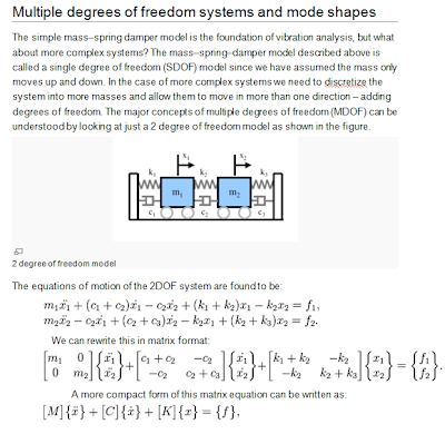Applications of Linear Algebra: Mechanical Vibrations and Matrices