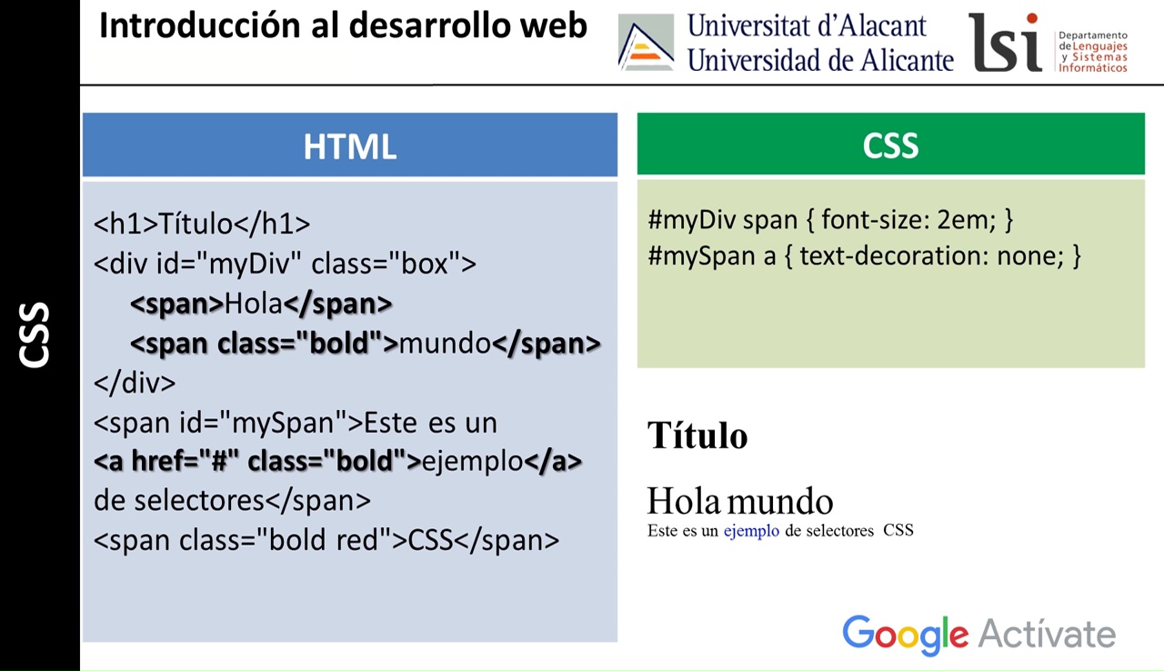 5.9. CSS: selectores básicos (1) ~ Introducción al Desarrollo Web