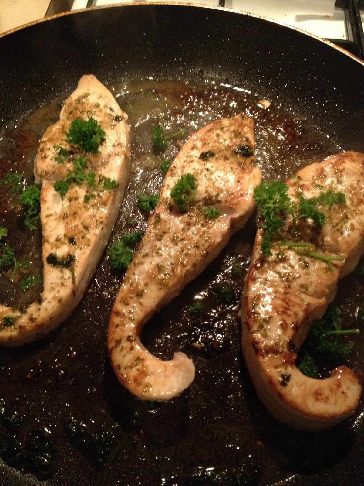 Suburban Culinary Adventures: Char-grilled Swordfish on cannellini bean ...