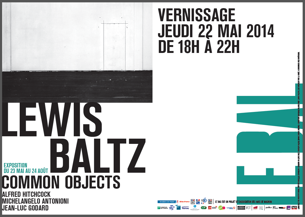 Harvey Benge: LEWIS BALTZ - Common Objects at LE BAL, Paris