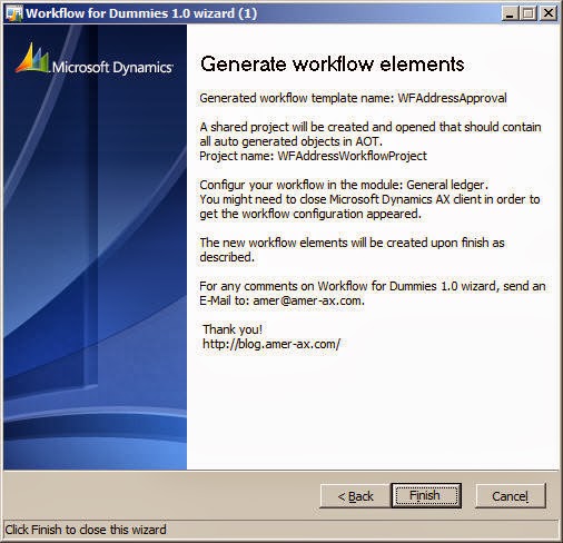 MICROSOFT DYNAMICS AX : DYnamics AX WORKFLOW