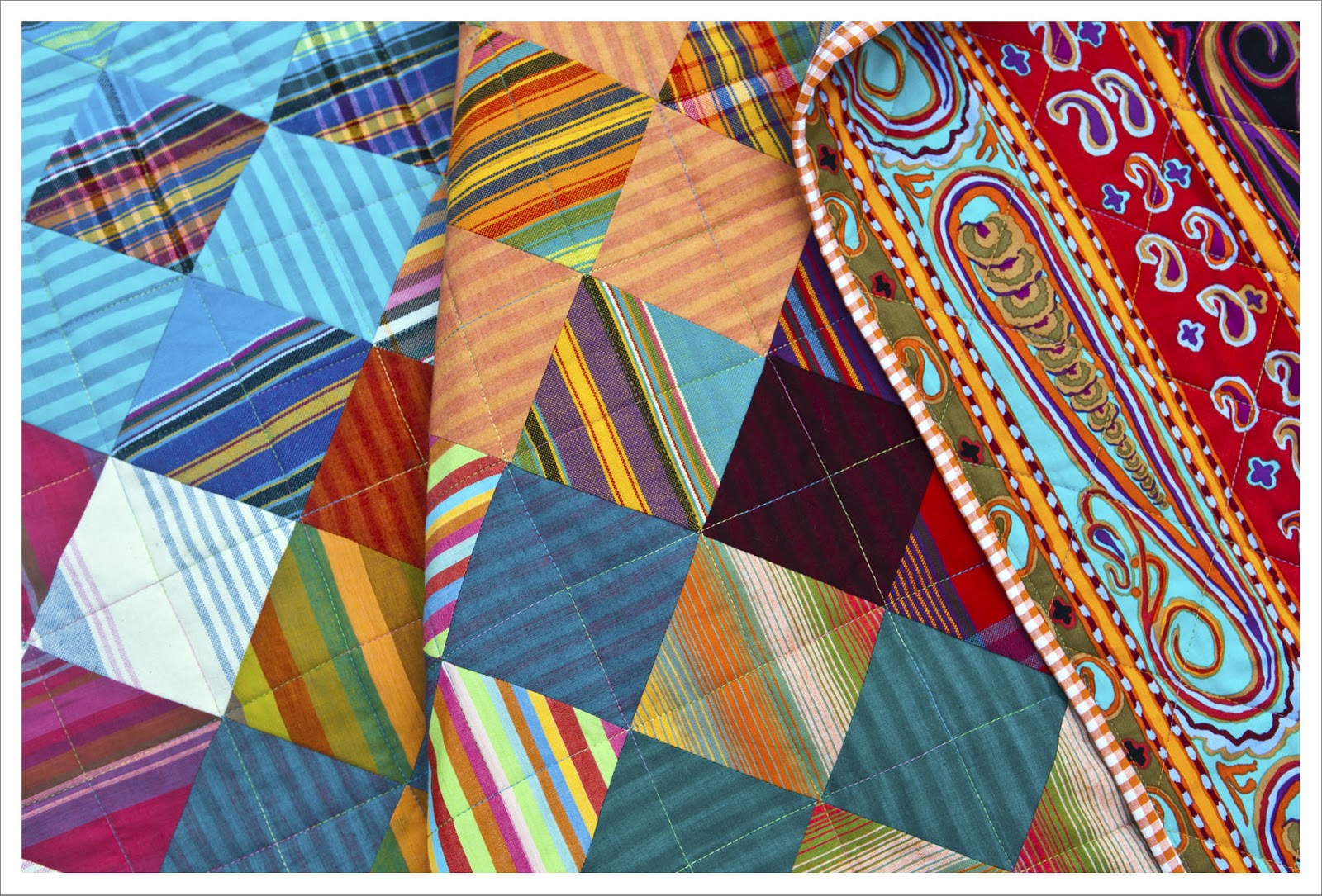 needles and lemons: On point - a finished quilt