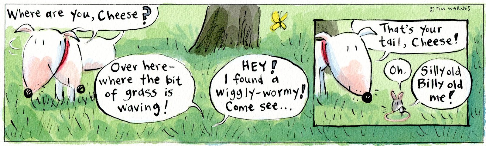 Chalk & Cheese Comics: In Which Cheese Finds Something Interesting