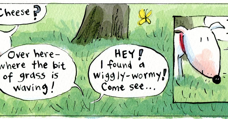 Chalk & Cheese Comics: In Which Cheese Finds Something Interesting