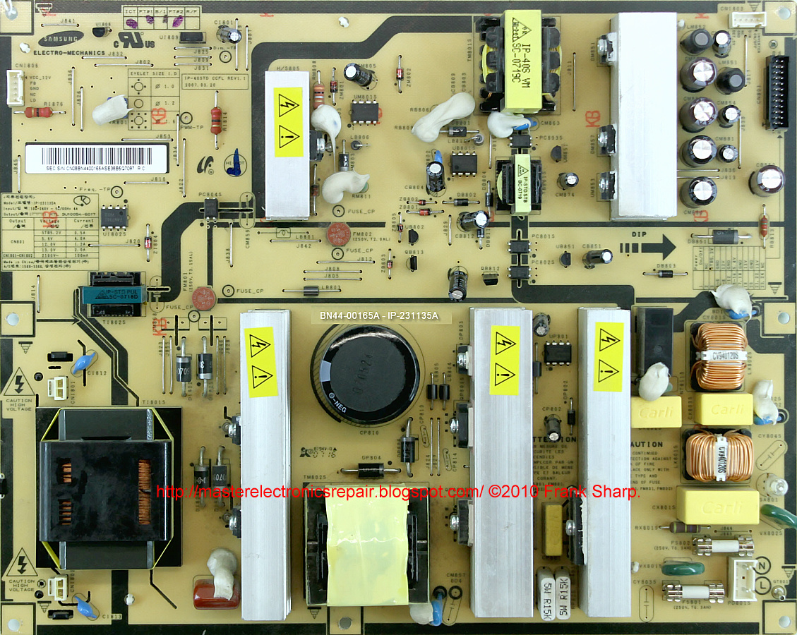 Master Electronics Repair !: REPAIRING / SERVICING TV SAMSUNG LE40S81B