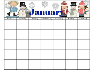 Patty Wraps: January Calendar
