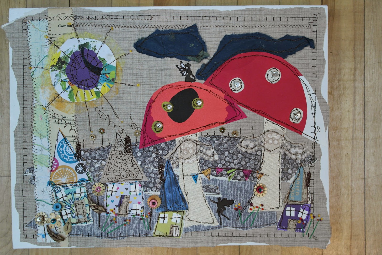 H-anne-Made: Stitched Collage Workshop