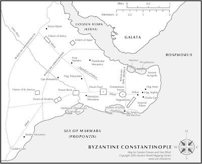 KOVACEVIC ANTIKVITETI I RODOSLOVI: CONSTANTINOPLE map...(karte Carigrada )