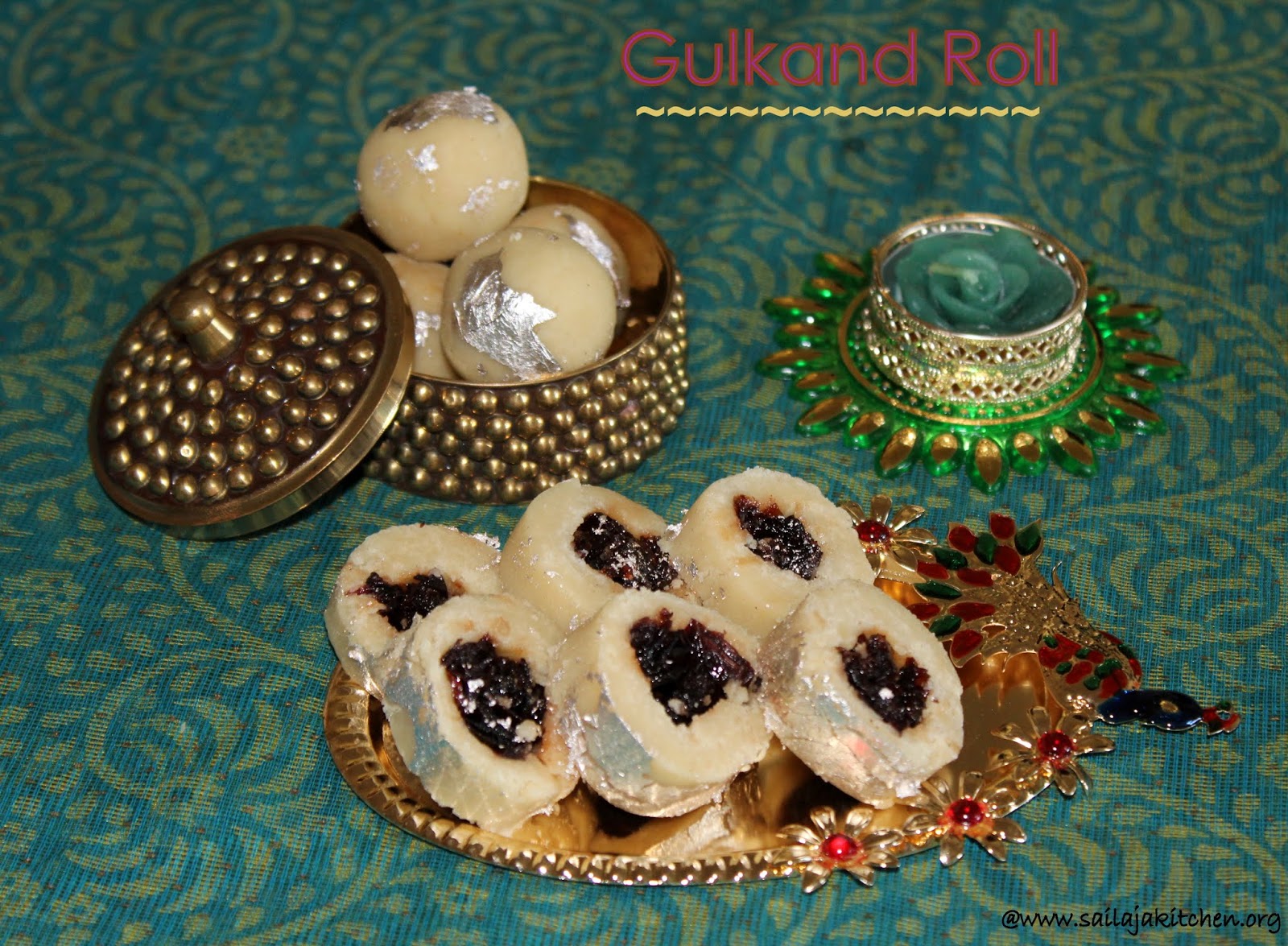 Sailaja Kitchen...A site for all food lovers!: Almond Gulkand Rolls ...
