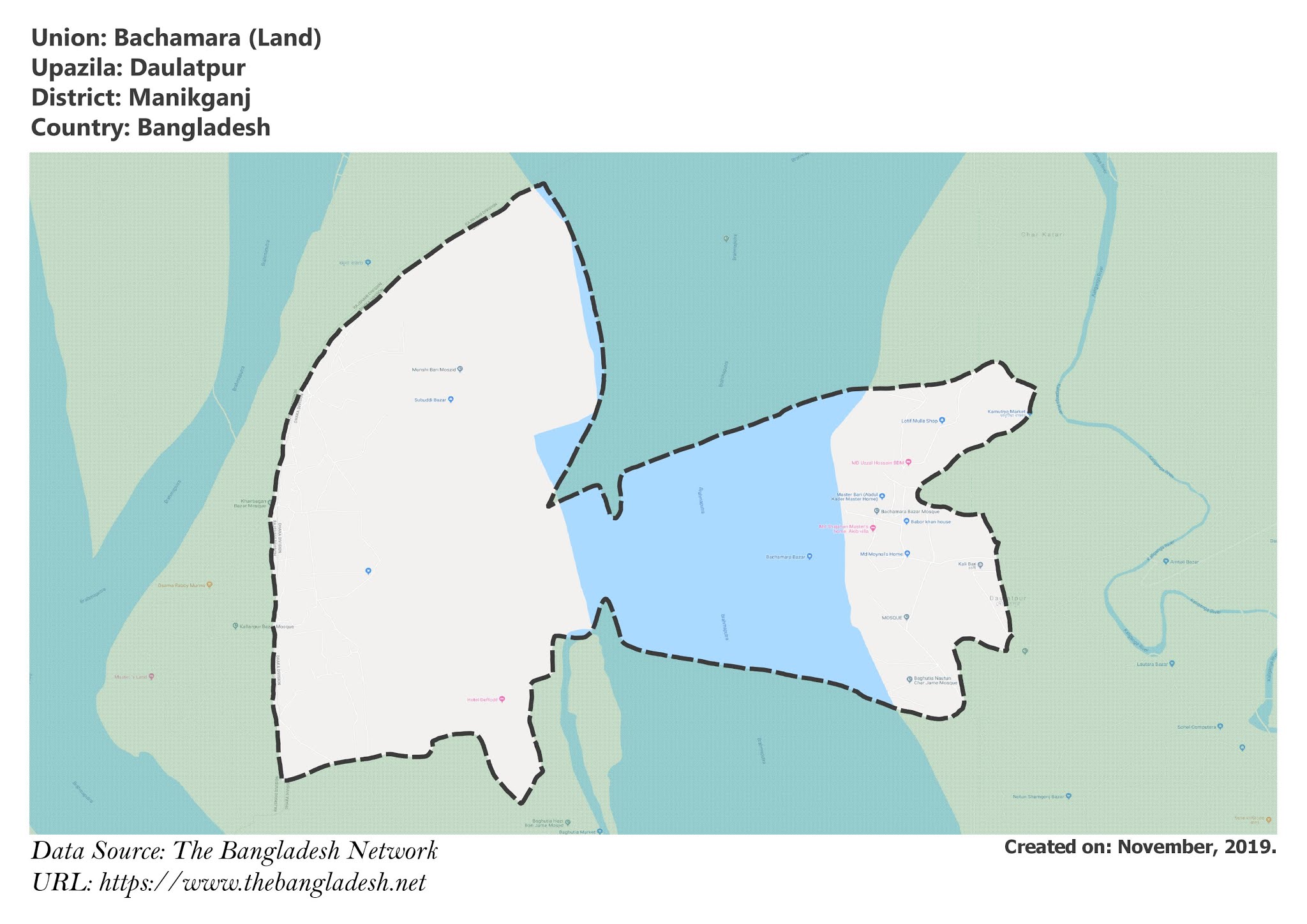 Bachamara Union, Manikganj