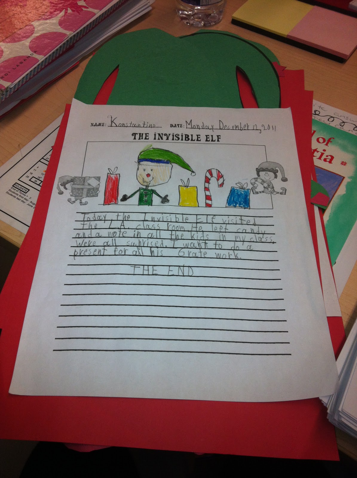 The Invisible Elf - Today in Second Grade